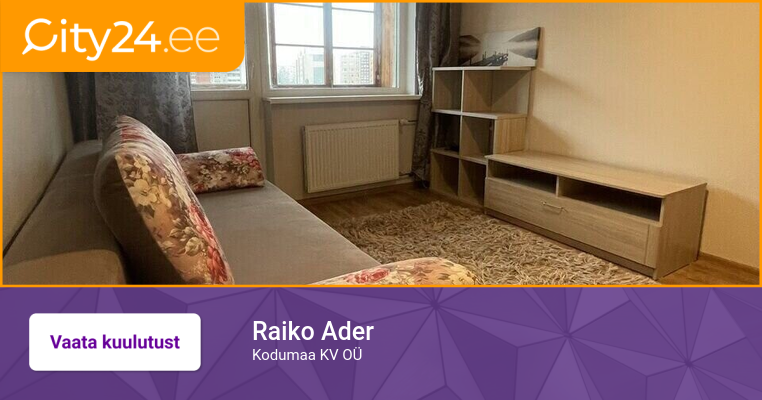 Üürikorter - Tallinn, Lasnamäe linnaosa, Pae tn 86 - 34.3 m², 1 tuba ...