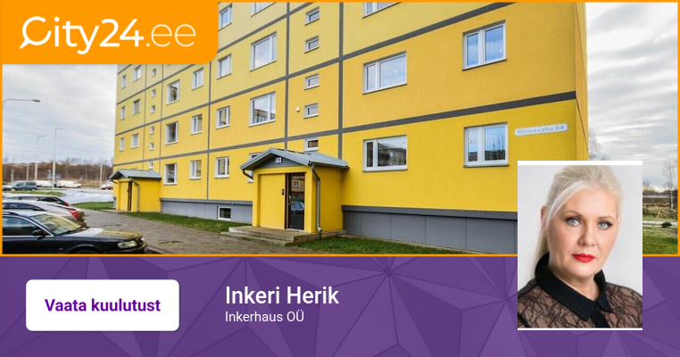 Üürikorter - Tartu linn, Annelinn, Mõisavahe tn 64 - 30 m², 1 tuba, 330 ...